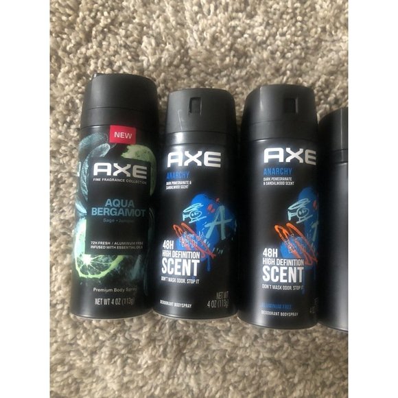 AXE | Grooming | Lot Of 5 Axe Deodorant Body Spray Anarchy Aqua ...